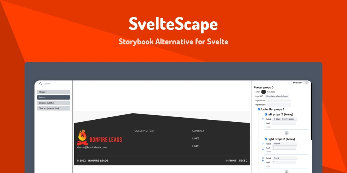 Sveltescape Storybook Alternative For Svelte Made With Svelte